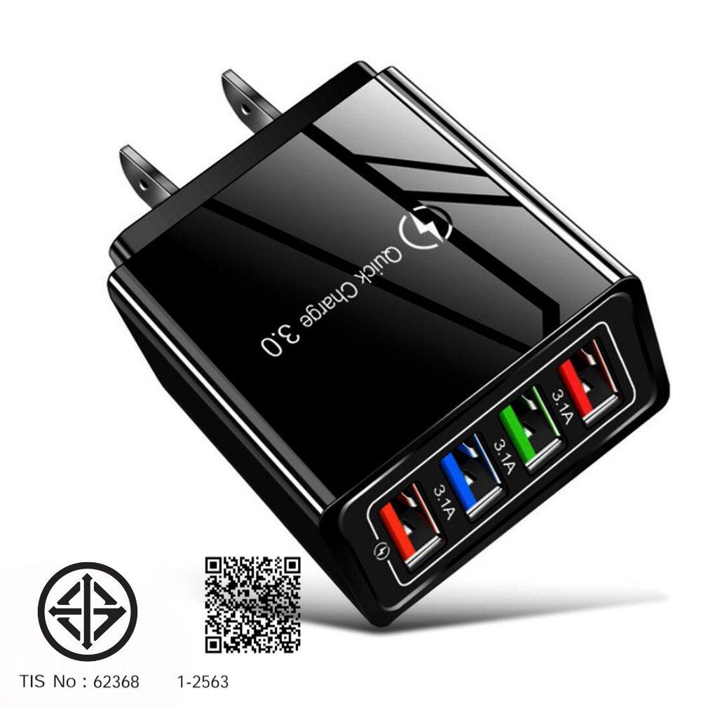 (พร้อมส่งในไทย)🔥4 พอร์ต อะแดปเตอร์ชาร์จเร็ว 20W USB QC3.0 PD 3.1A USB ...