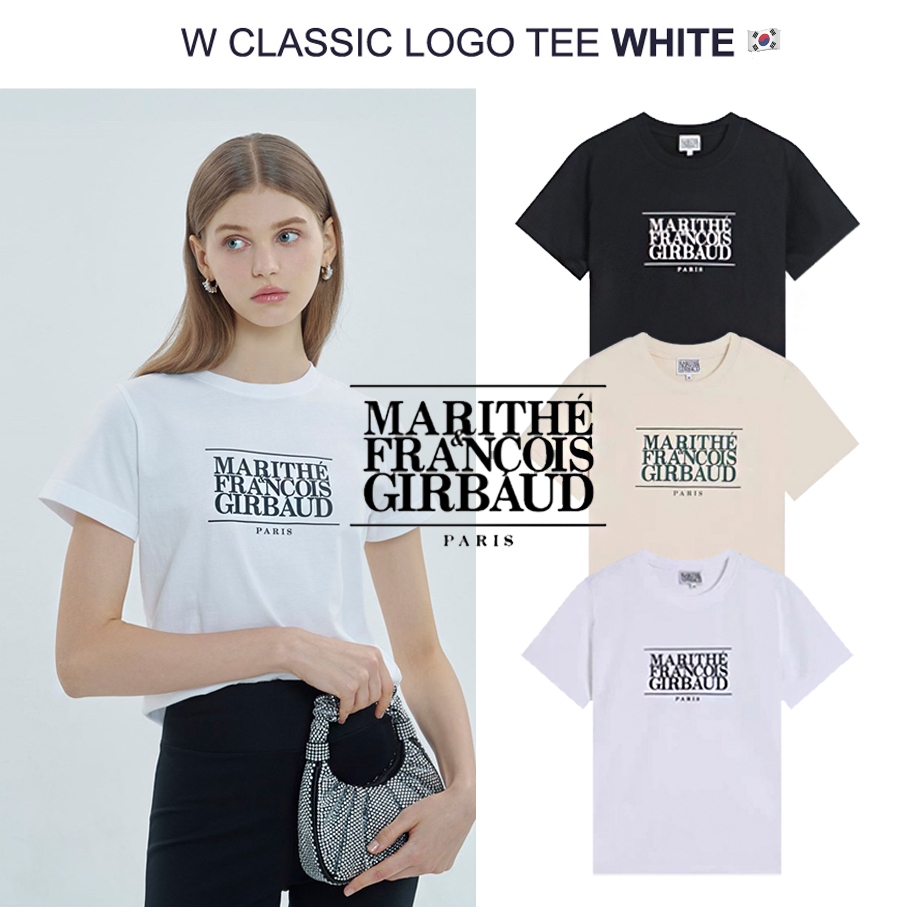 OUTLETS 🇰🇷 พร้อมส่ง เสื้อ Marithe T-shirt เกาหลีแท้ 💯 มี 5 สีให้เลือก | Shopee Thailand