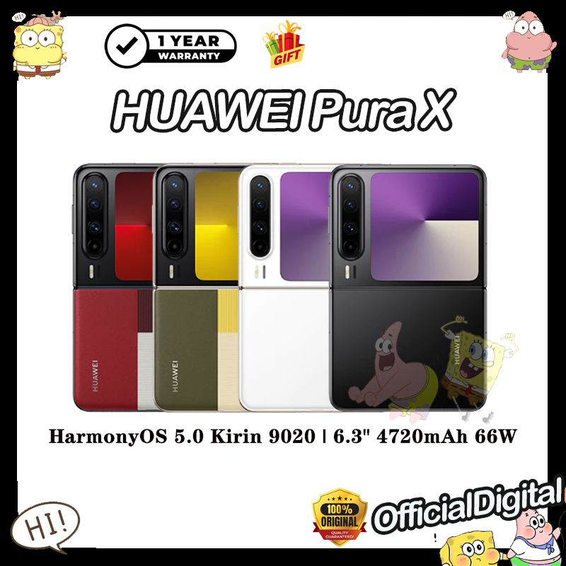 HUAWEI Pura X 6.3 inches HarmonyOS 5.0 Kirin 9020 4720 mAh 66W Dual SIM HUAWEI Phone HUAWEI Pura ...