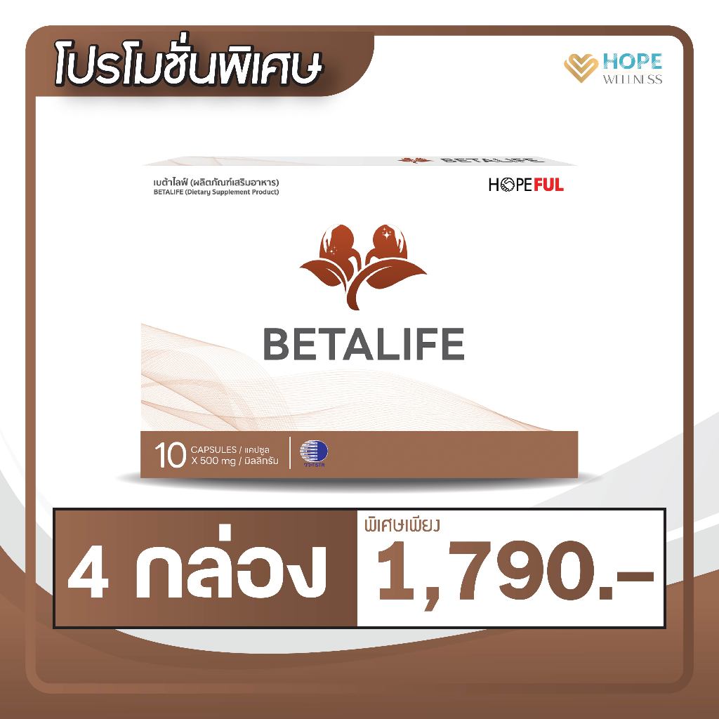BETA LIFE (เบต้าไลฟ์) อาหารเสริมบำรุงไต | 4 กล่อง | Shopee Thailand