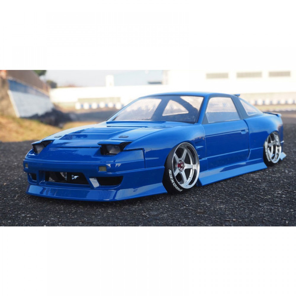 Addiction RC 1/10 Nissan 180SX Silvia S13 DMAX Widebody Clear Body Set ...
