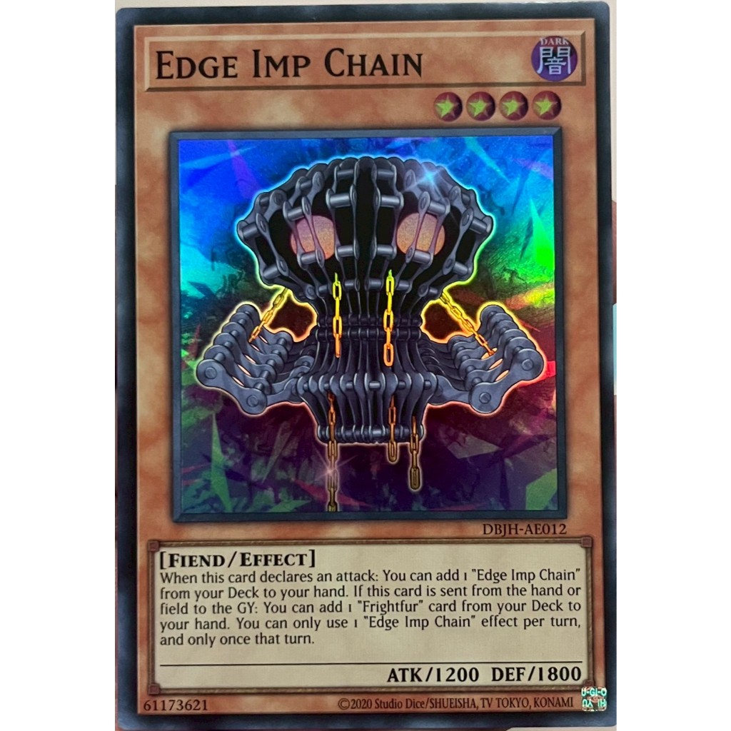 Yugioh Asia-Eng [DBJH-AE012] Edge Imp Chain (Super Rare) การ์ดยูกิแท้ ...