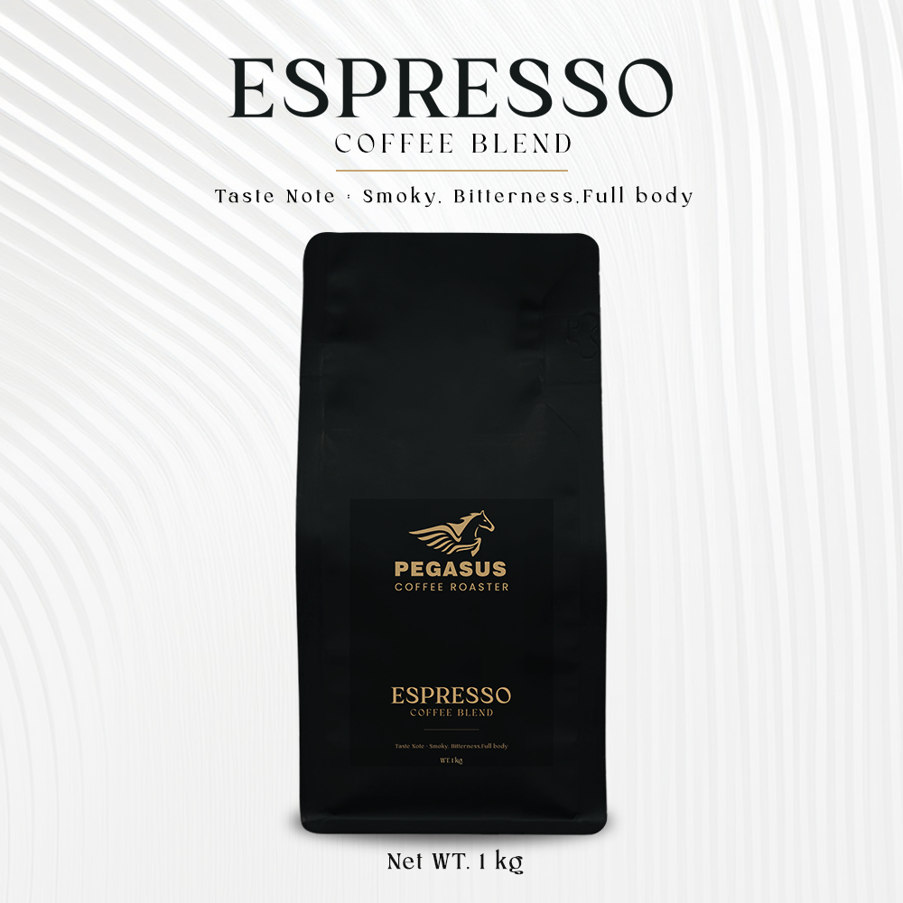 Pegasus Espresso เมล็ดกาแฟคั่วเข้ม 1000g | Shopee Thailand