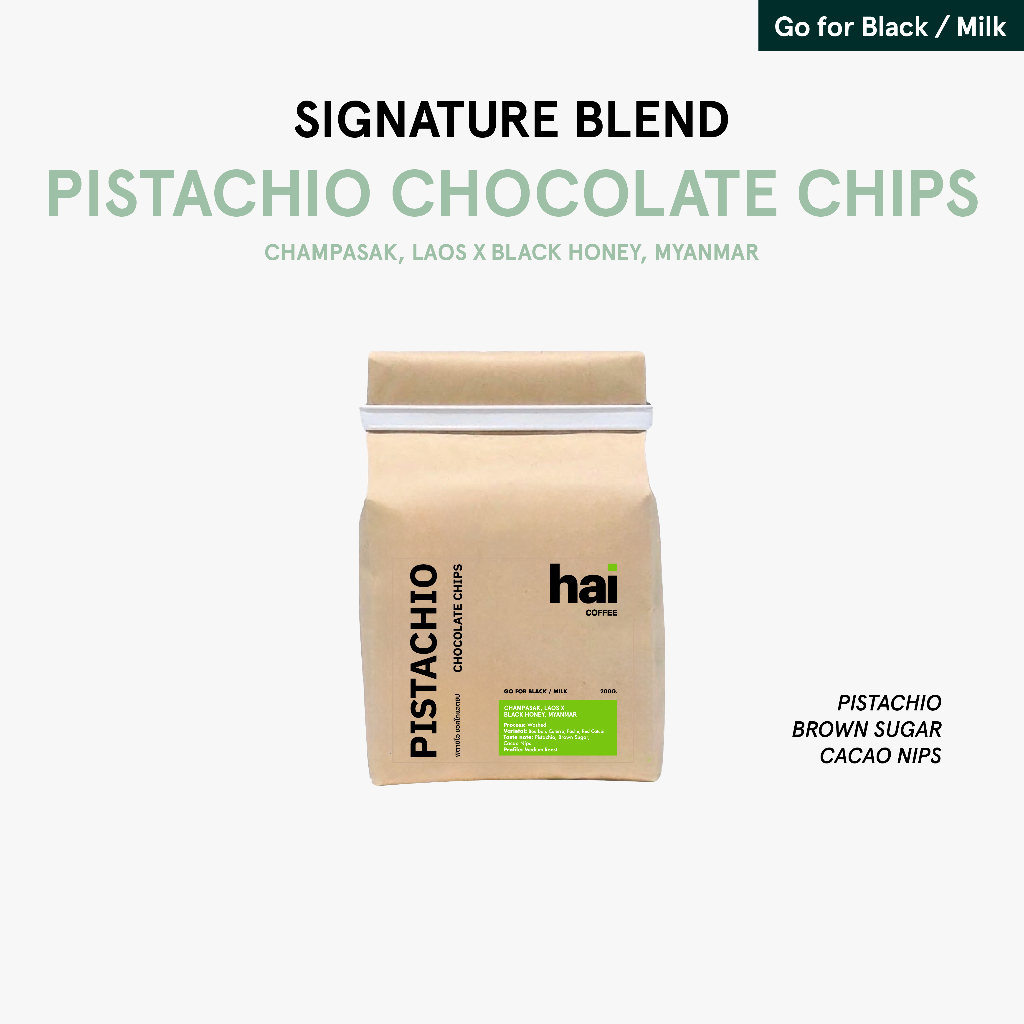 Hai coffee blend Pistachio Chocolate chips เมล็ดกาแฟคั่วกลาง | Shopee ...