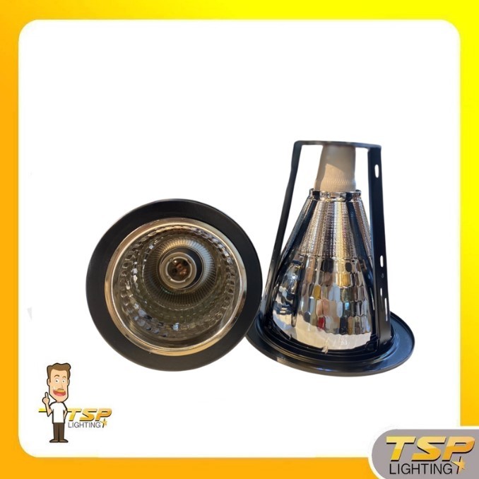 TSP Lighting | โคมดาวไลท์ ฝังฝ้า กลม หน้าดำ ขนาด 4" 6" ติดเพดาน โคมไฟ ...