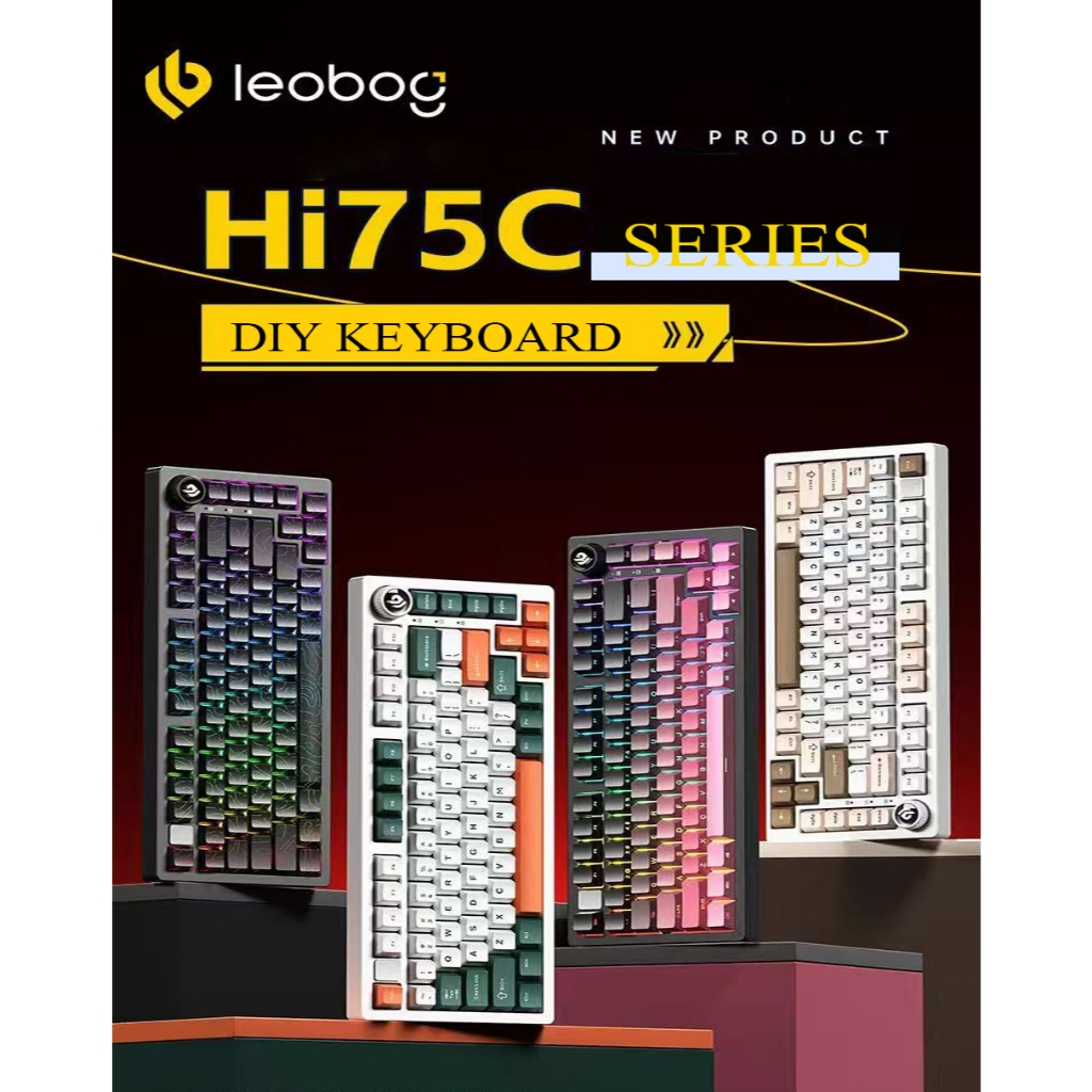 Leobog Hi75 Tri-Mode Wireless Gaming Desktop Computer Officeชุด ...