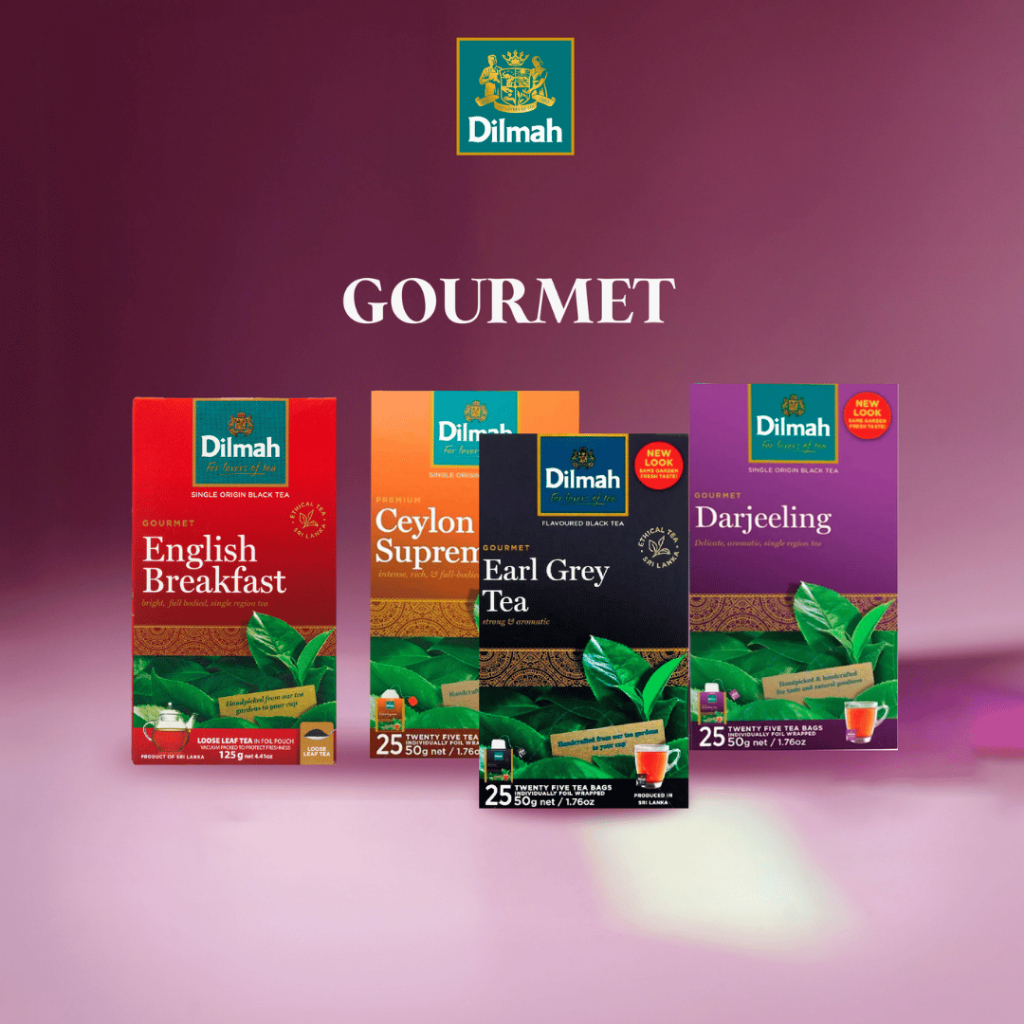 Dilmah Tea ชาซีลอน ชาดำ 4 รสชาติ ขายดี (25 ซอง) | Shopee Thailand