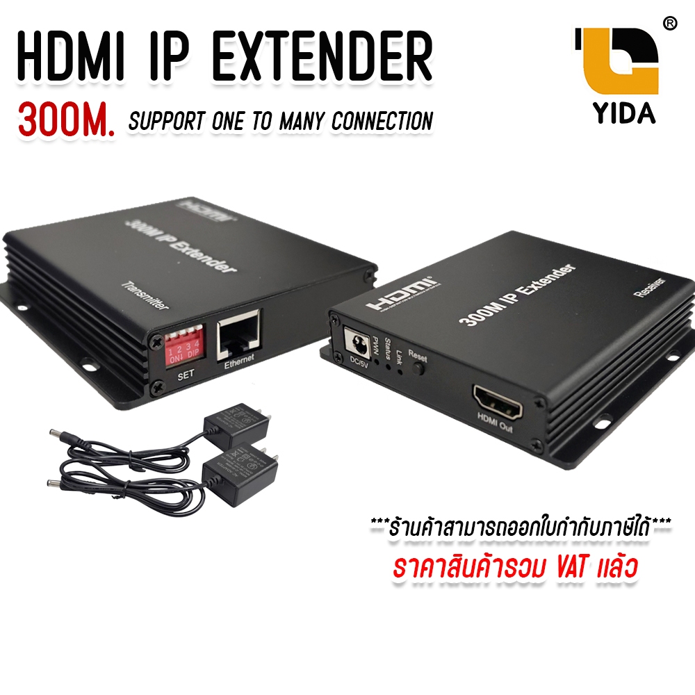 HDMI Extender IP RJ45 Cat5 Cat6 1080P HDMI to Ethernet Network Extender ...