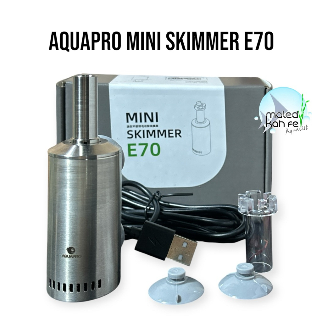 AQUAPRO MINI SURFACE SKIMMER E70 STAINLESS STEEL 304 กรอง ฝ้า ผิวน้ำ ระบบลูกลอย ตู้ปลา ตู้ไม้น้ำ ...