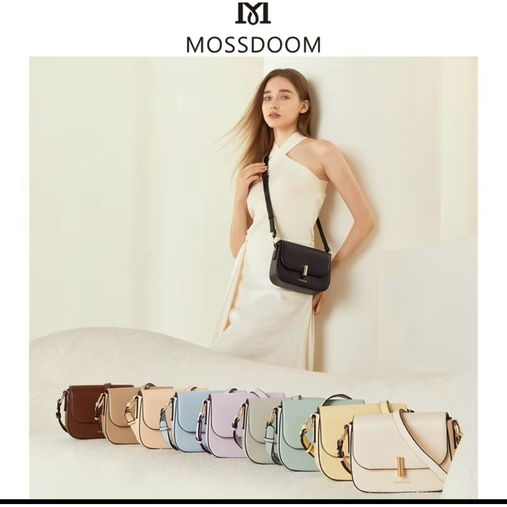 สีดำ ใหม่มาก กระเป๋า mossdom | Shopee Thailand