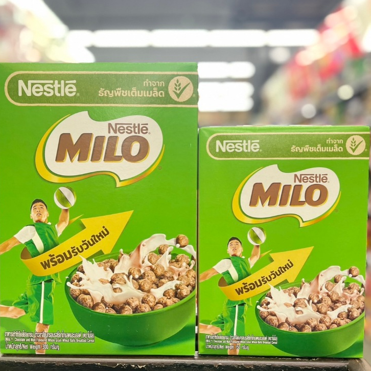 (มี 2 ขนาด)Nestle Milo Whole Grain Wheat Ball Breakfast Cereal เนสท์เล่ ...