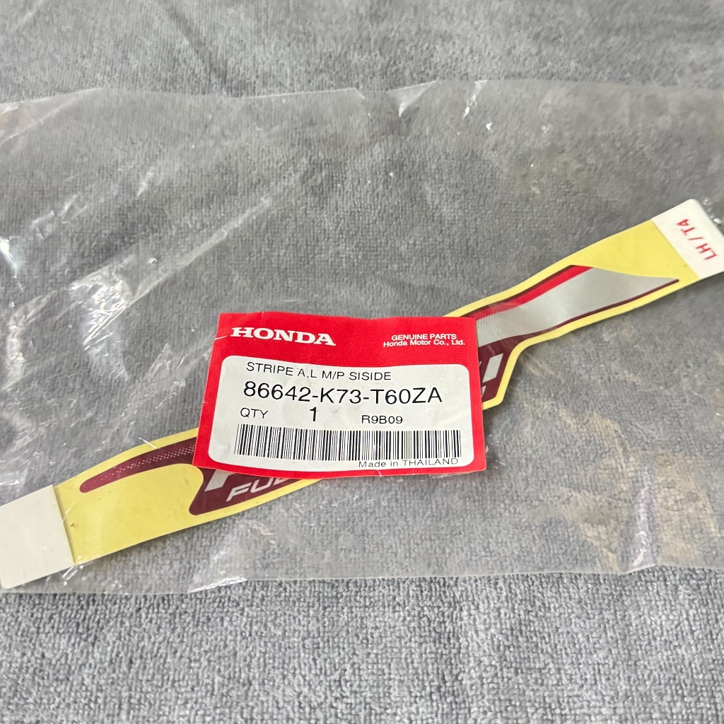 สติ๊กเกอร์ติดฝาครอบข้างตัวถังซ้าย A รหัส 86642-K73-T60ZA WAVE125I งาน ...