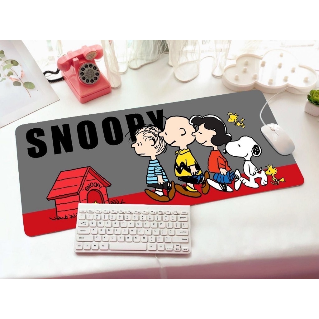 SNOOPY AND FD แผ่นรอง คีย์บอร์ด รองคีย์บอร์ด keyboard ลาย สนูปปี้ ขนาด ...