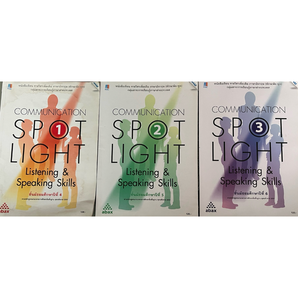 หนังสือเรียนอังกฤษ Communication SPOTLIGHT Listening&Speaking Skills ม. ...