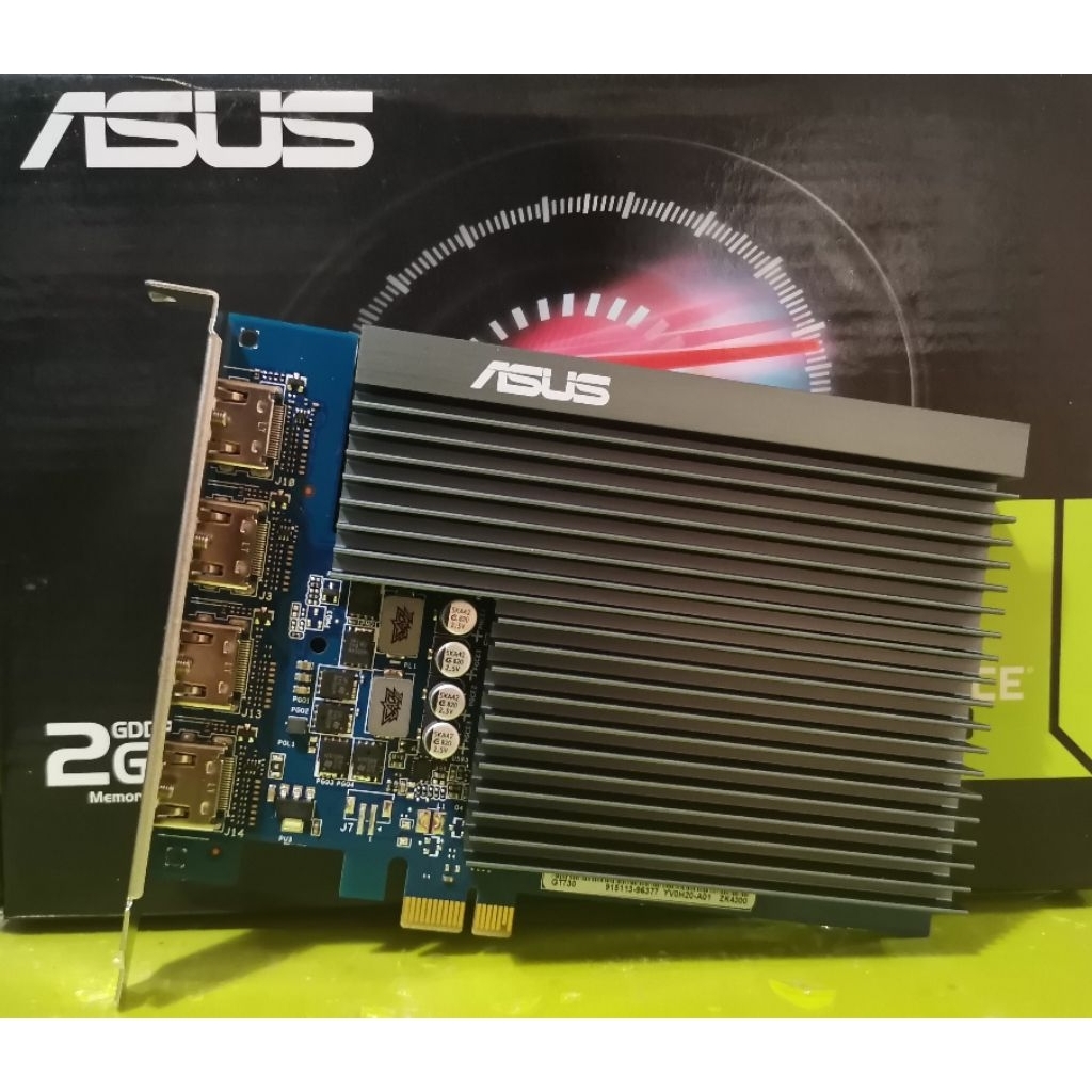การ์ดจอ ASUS รุ่น Nvidia GT 730 2GB DDR5 (No box) สินค้ามือสอง ไม่มีกล่อง (GT730-4H-SL-2GD5 ...
