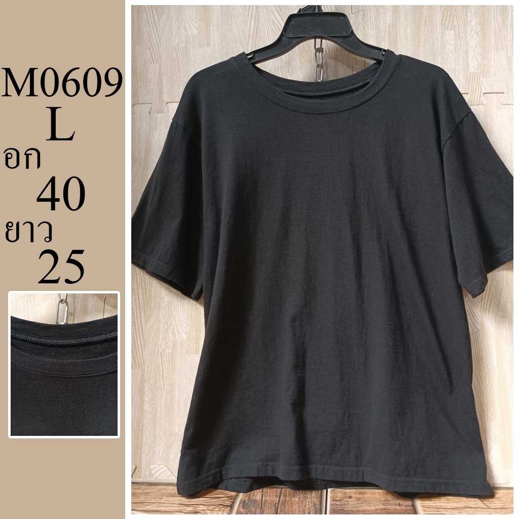 เสื้อยืด แบรนด์ญี่ปุ่น มือสอง ไซส์ L อก 40 ยาว 25 รหัส M0609 | Shopee Thailand