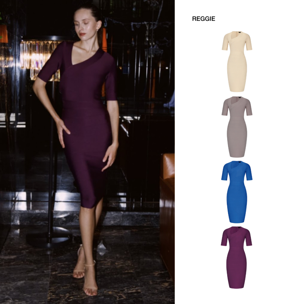 PETCHPLOY - Reggie Dress เดรสแขนกึ่งยาวเหนือข้อศอก ดีเทลคอเก๋ด้วยทรง ...