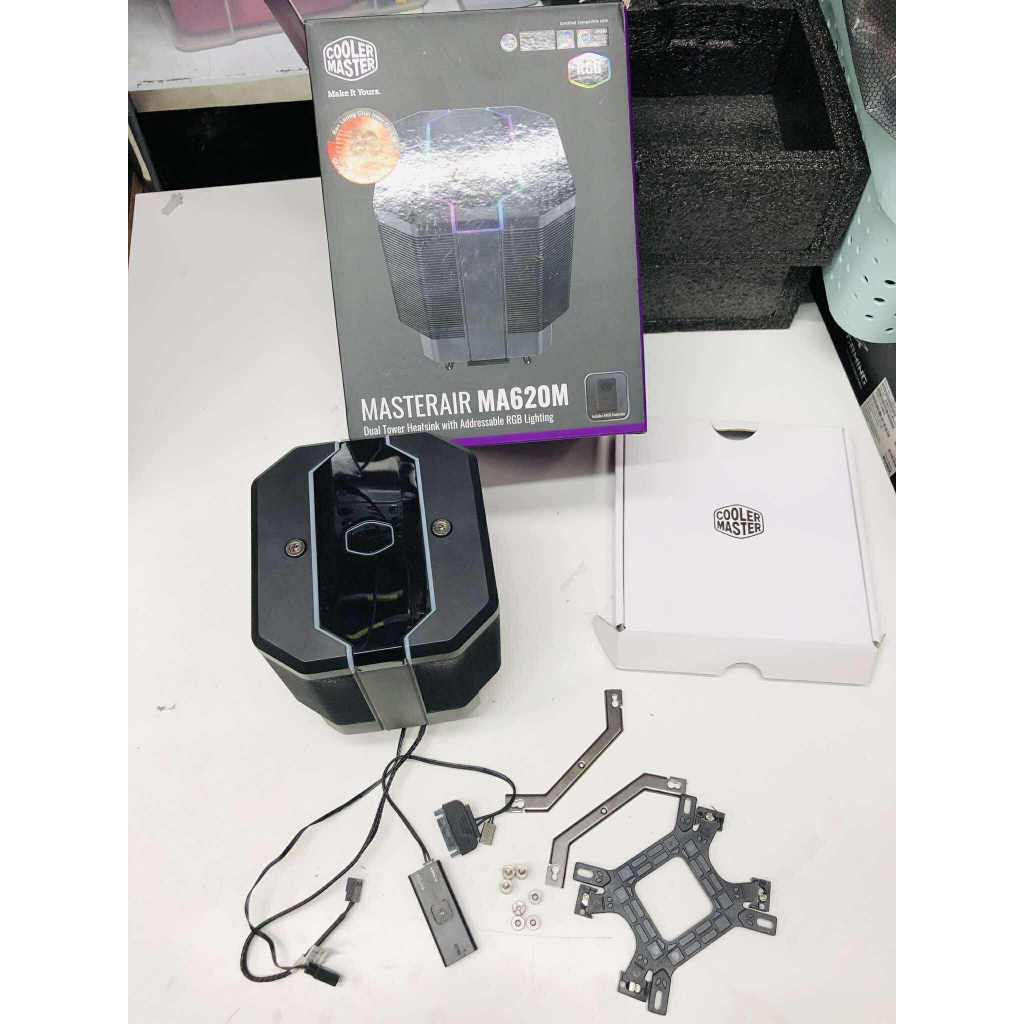 CPU AIR COOLER (พัดลมซีพียู) COOLER MASTER MASTERAIR MA620M มีกล่อง ...