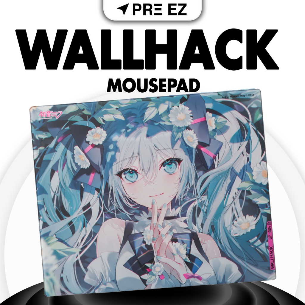 แผ่นรองเมาส์กระจก WALLHACK SP-004 Miku V1 Limited Edition ! | Shopee ...