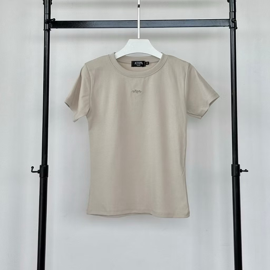 Atipa มือ1 เสื้อยืดแขนสั้นคอกลม Size S ปักโลโก้เหล็ก พร้อมส่ง | Shopee ...