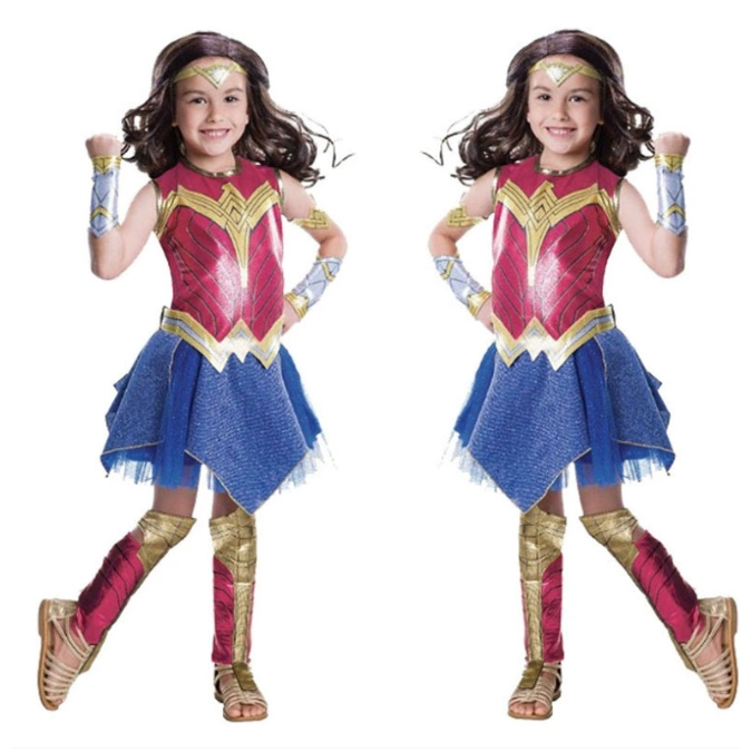 ชุดวันเดอร์วูแมน เด็ก ชุดแฟนซี ฮีโร่ผู้หญิง คอสเพลย์ Kid Wonder Woman ...