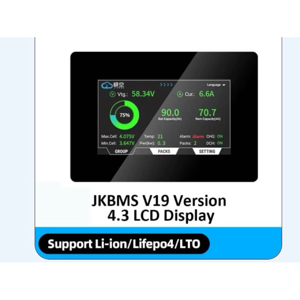 JK Smart BMS 1A/2A สื่อสารกับInverter มี Bluetooth/Active Balance ในต้ว ...