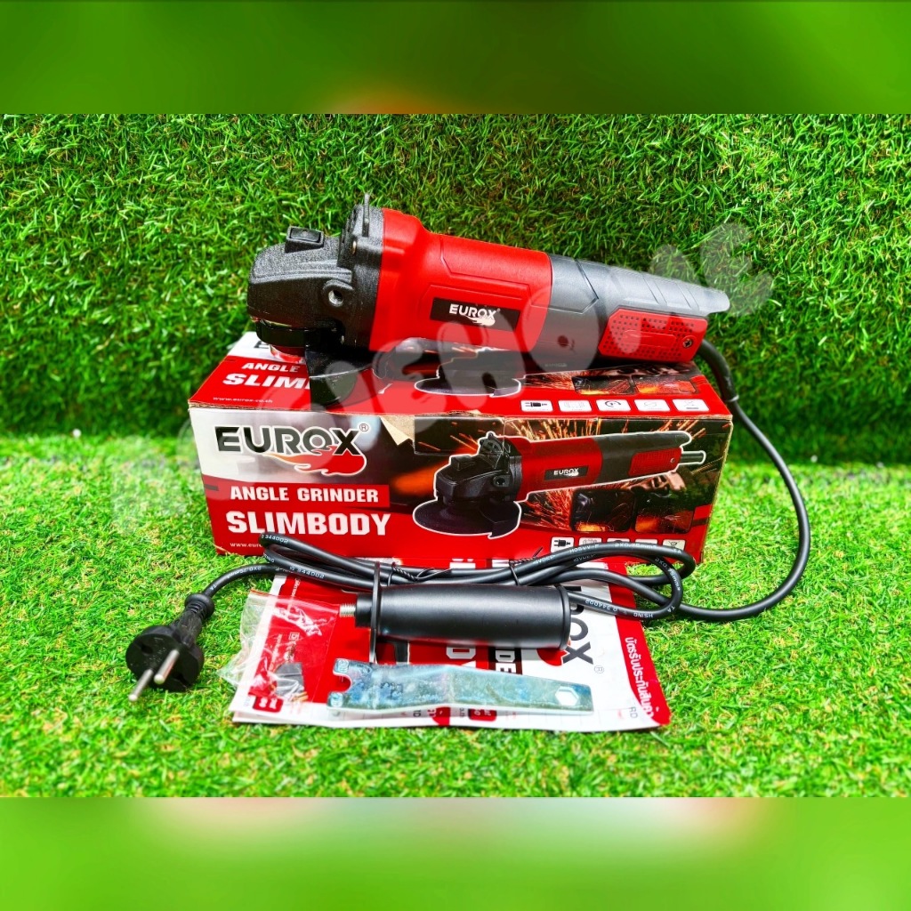 EUROX เครื่องเจียร์ไฟฟ้า 4นิ้ว รุ่น SLIMBODY T 220V 720W สวิชต์ท้าย ANGLE GRIDER ลูกหมู เจียร์ ...