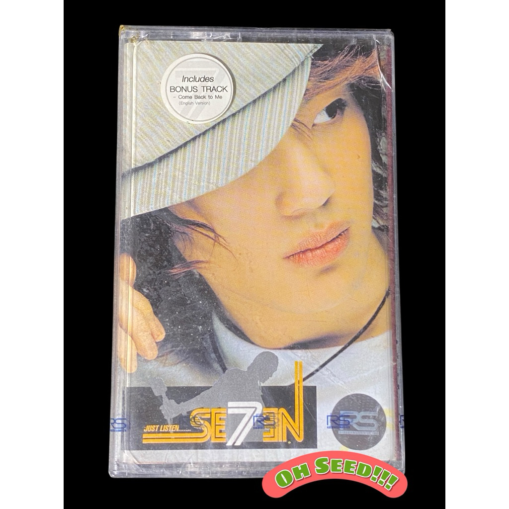 เทปเพลงสากล : ศิลปินเกาหลี Seven(SE7EN)อัลบั้ม Just listen ซีลมือ1 ...