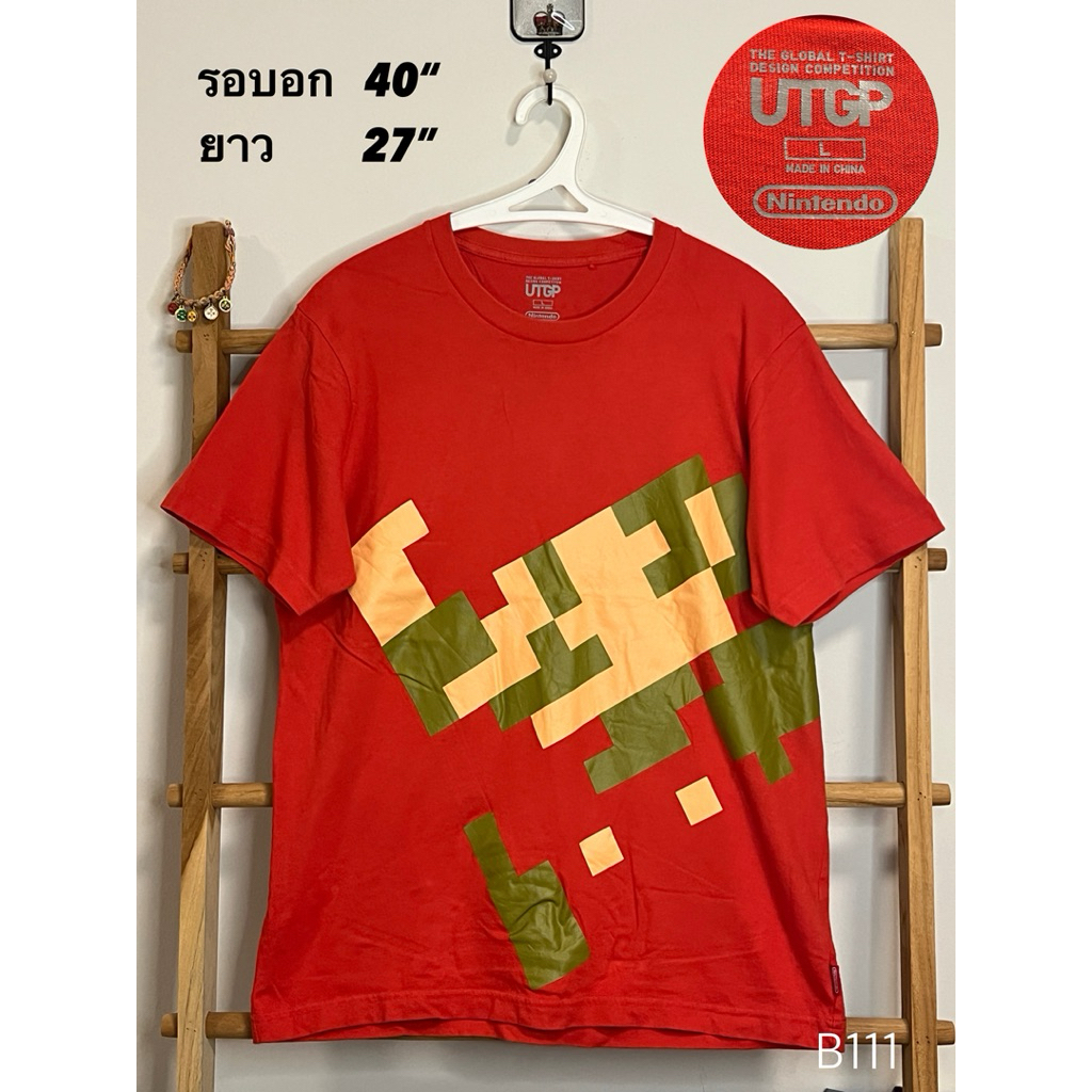 เสื้อยืด มือสอง UNIQLO UTGP Nintendo สีแดง ป้าย L | Shopee Thailand