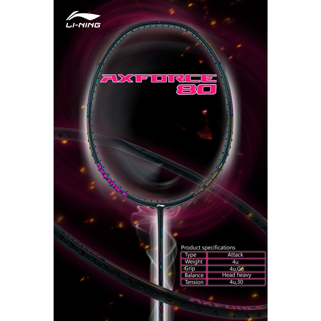 ไม้แบด LINING AXFORCE 80 แถมเอ็น กริป ถุงผ้า พร้อมใบรับประกัน | Shopee ...