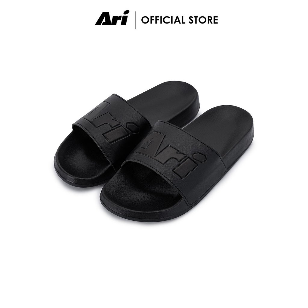 ARI SLIDE SANDALS - BLACK (AFW0002-11) รองเท้าแตะ อาริ SLIDE SANDALS สี ...