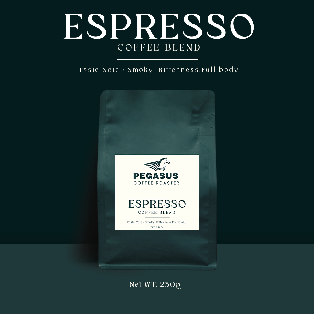 Pegasus Espresso เมล็ดกาแฟคั่วเข้ม 250g | Shopee Thailand