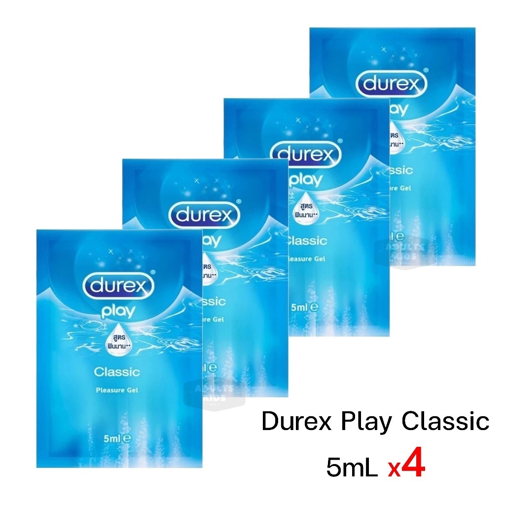 Durex Play Classic เจลหล่อลื่น ดูเร็กซ์ เพลย์ คลาสสิค ขนาด 5 mL. แบบซอง ...
