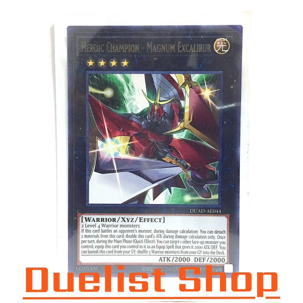 Heroic Champion - Magnum Excalibur (R) Monster Light Rank4 [Warrior/Xyz ...