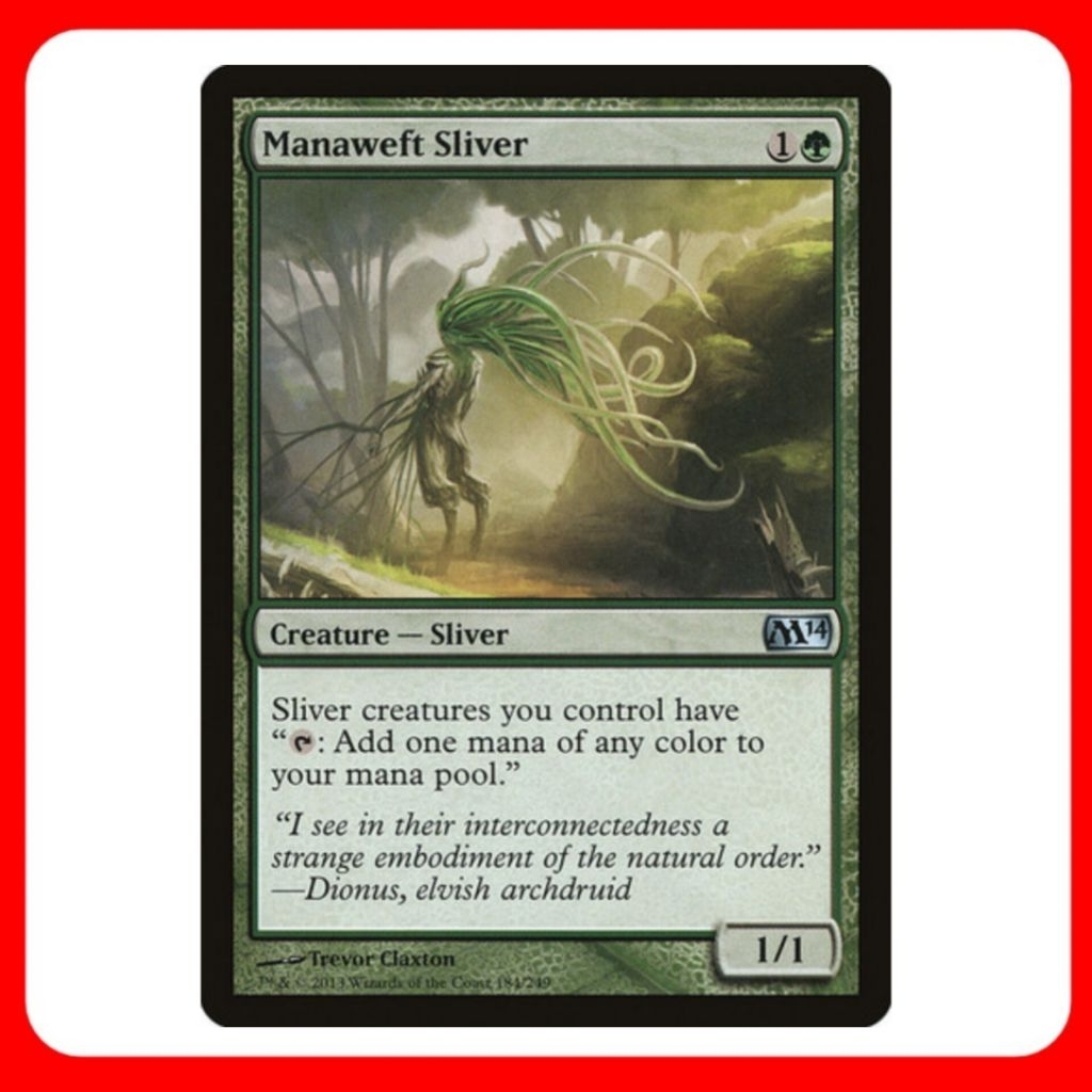 [MTG] Manaweft Sliver [M14] [GREEN] [UNCOM] [NORMAL] [ENG] (การ์ดเมจิค ...