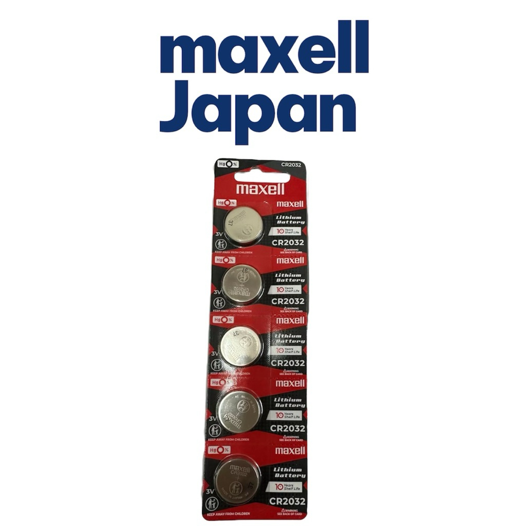 ถ่านรีโมท ถ่านนาฬิกา Maxell CR 2032/DL2032 (3V) Lithium Coin Battery ...
