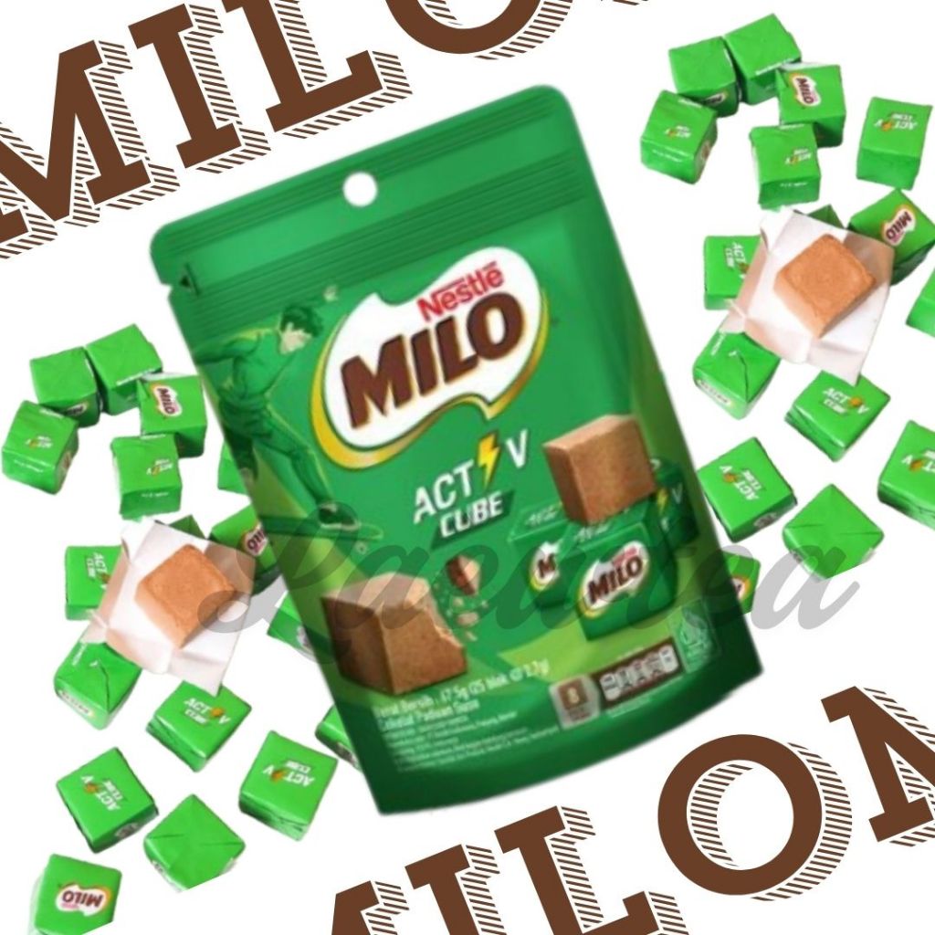 Nestle Milo Activ Cube ไมโลคิวบ์ น้ำหนัก 67.5 กรัม มีประมาณ 25 ชิ้น ...
