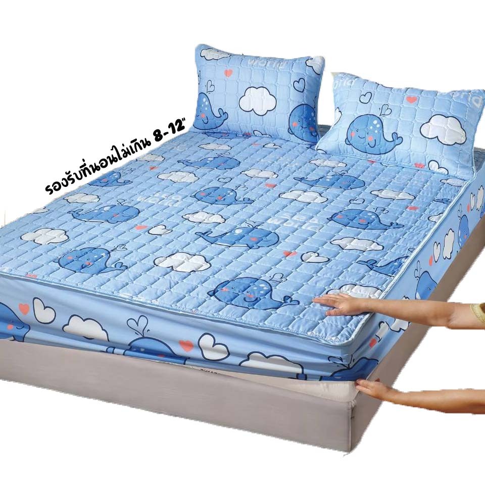 ผ้าปูที่นอนเสริมใย ลายการ์ตูน 3.5F 5F 6F ใช้ได้กับที่นอนหนาได้ถึง 8-12 นิ้ว | Shopee Thailand