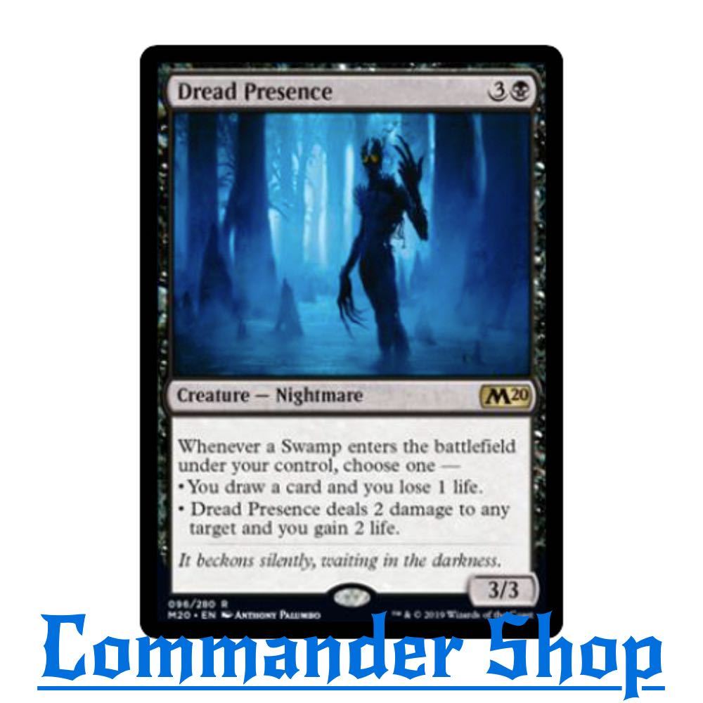 Dread Presence (Creature - Nightmare) Black Mv4 Pw3/Tn3 Draw Deal Gain ...
