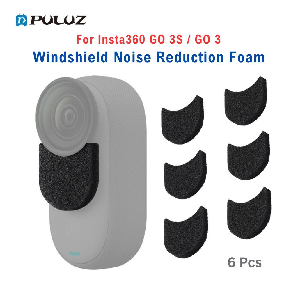 For Insta360 GO 3S / GO 3 PULUZ 6pcs Windshield Noise Reduction Foam ...