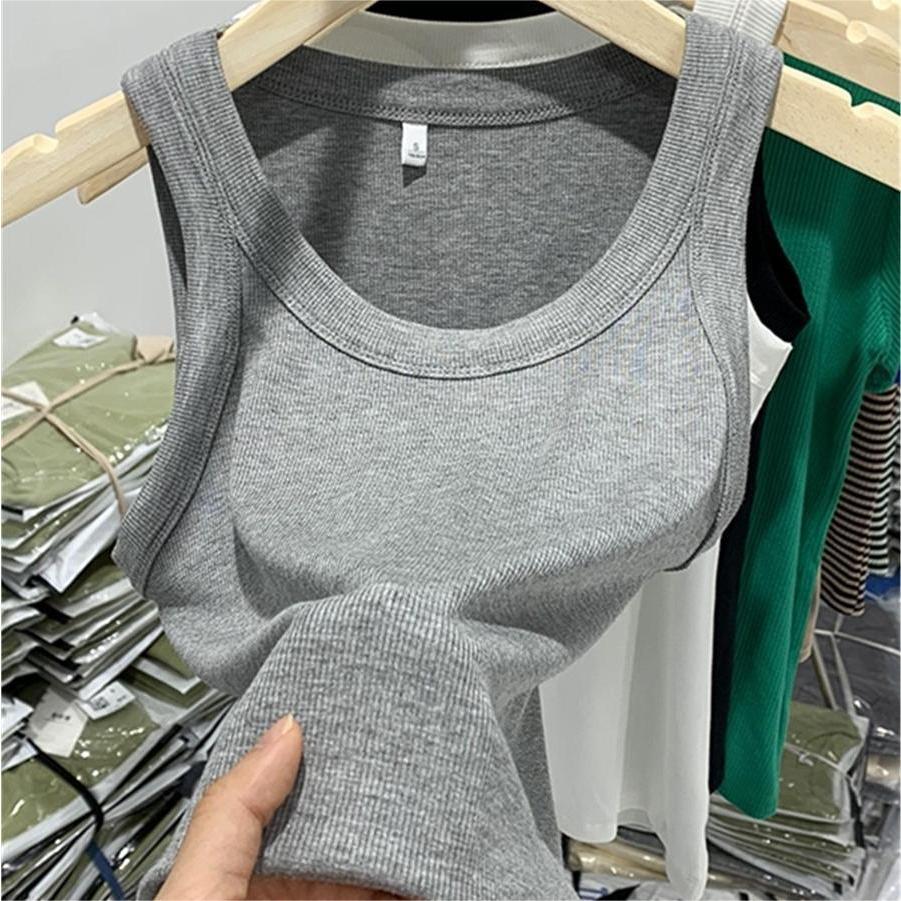 เสื้อกล้ามสำหรับผู้หญิง รุ่นW888ไม่มีบราไม่มีฟองน้ำ ผ้ายืดตามตัว ทรงสวย ...
