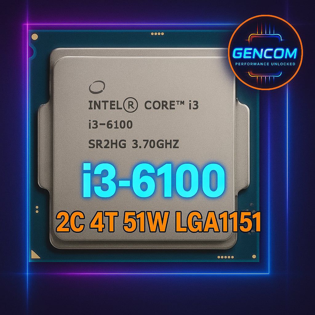 ซีพียู CPU Intel Core i3-6100 3.7GHz 2คอ4เทรด LGA 1151 ฟรีซิลิโคน1ซอง i3 6100 | Shopee Thailand