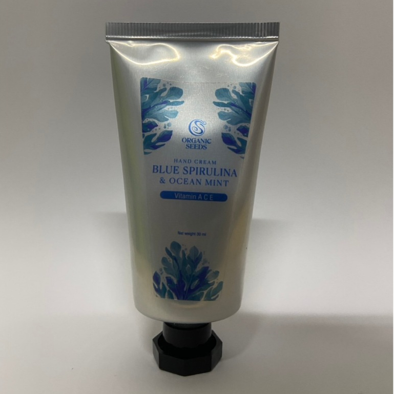 Hand Cream Blue Spirulina & Ocean Mint ขนาด 30 ml | Shopee Thailand