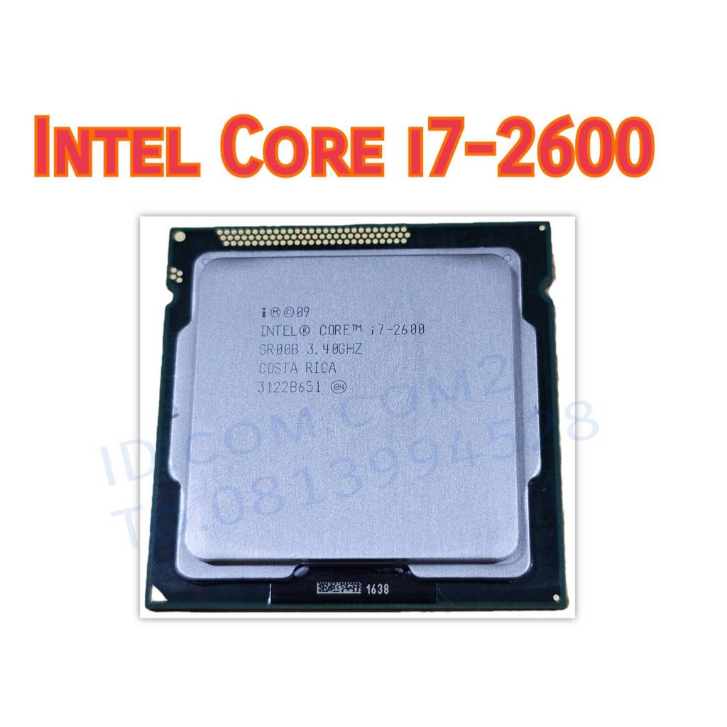 ซีพียู CPU Intel Core i7-2600 (second hand) | Shopee Thailand