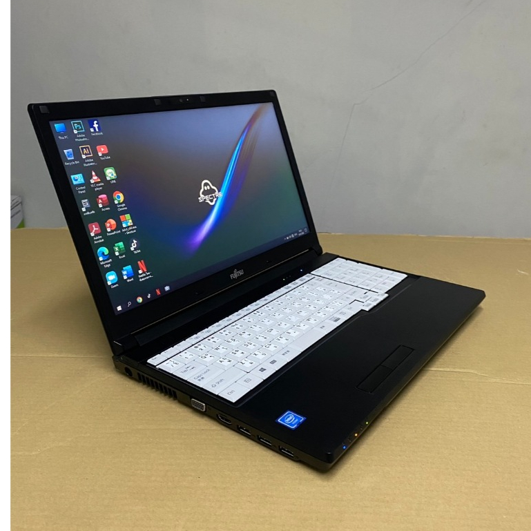 โน๊ตบุ๊คมือสอง Notebook Fujitsu A577/S Celeron 3865U(1.80GHz)(RAM:4-8GB ...