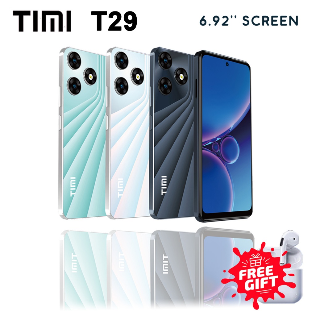 โทรศัพท์ TIMI T29 จอIPS6.92นิ้ว แบต6500 Ram6 Rom128GB android13 กล้องหน้า 8ล้าน หลัง 13ล้าน ...