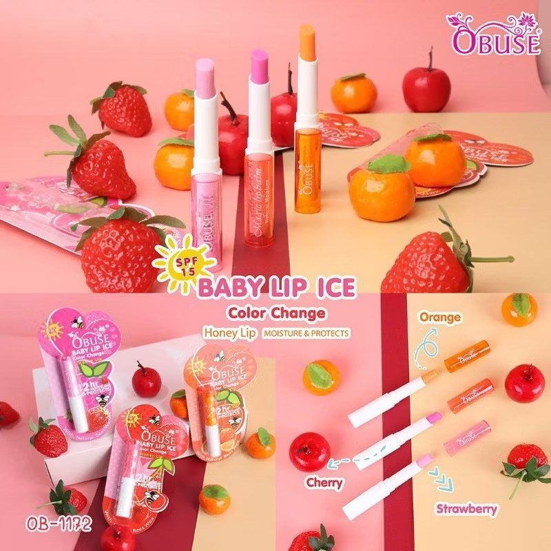 Obuse Baby Lip Ice Color Change [OB-1172] 1.7g โอบิวซ์ เบบี้ ลิป ไอซ์ ...