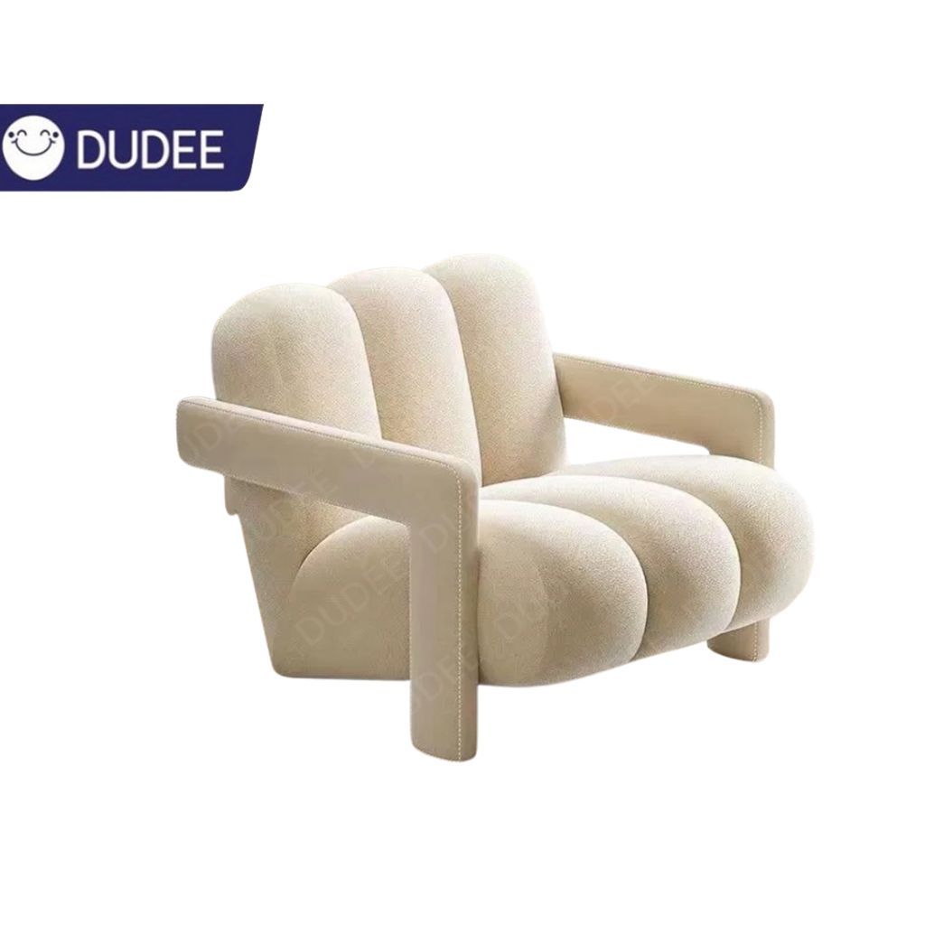 DUDEE เก้าอี้โซฟา รุ่น SF-68 สไตล์มินิมอล ผ้าขนแกะเทียม นุ่มนั่งสบาย เรียบหรู | Shopee Thailand