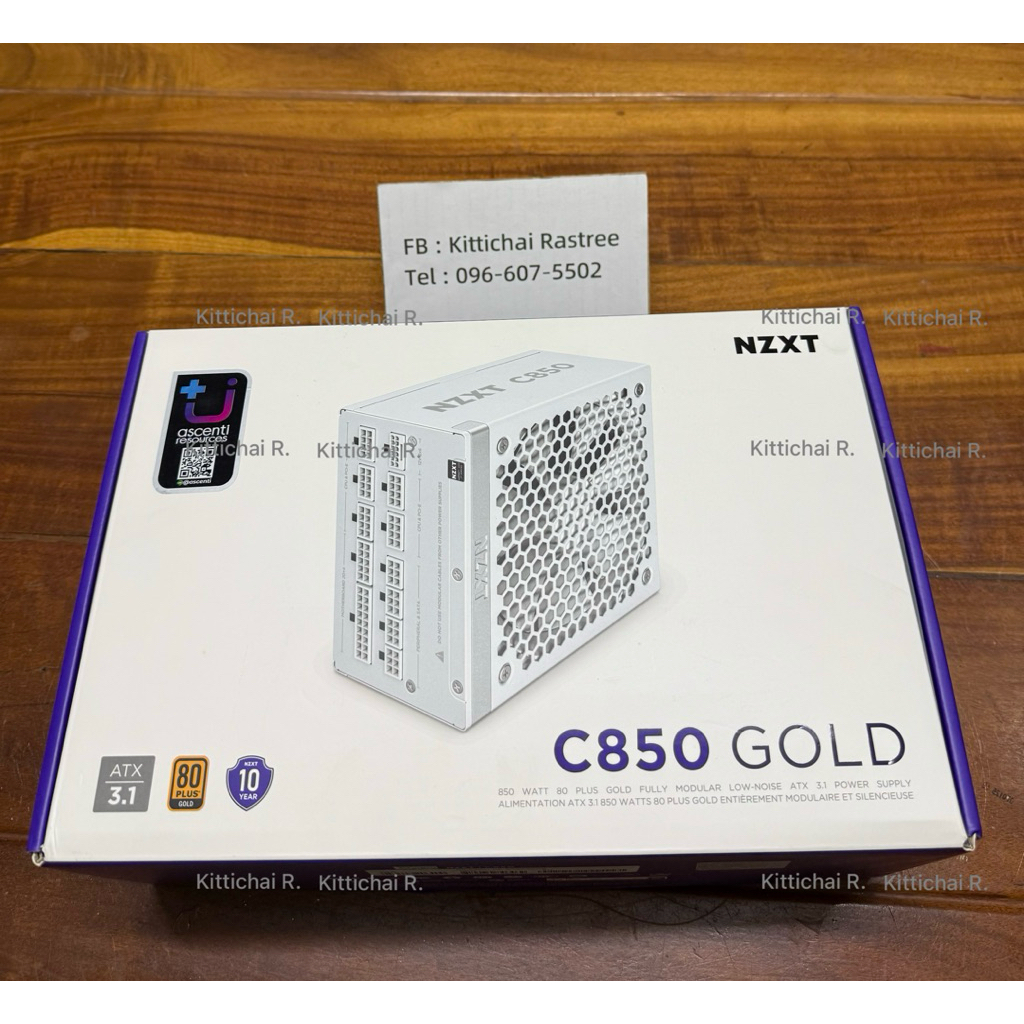NZXT C850 GOLD WHITE 80+Gold (ถอดสายได้) | Shopee Thailand