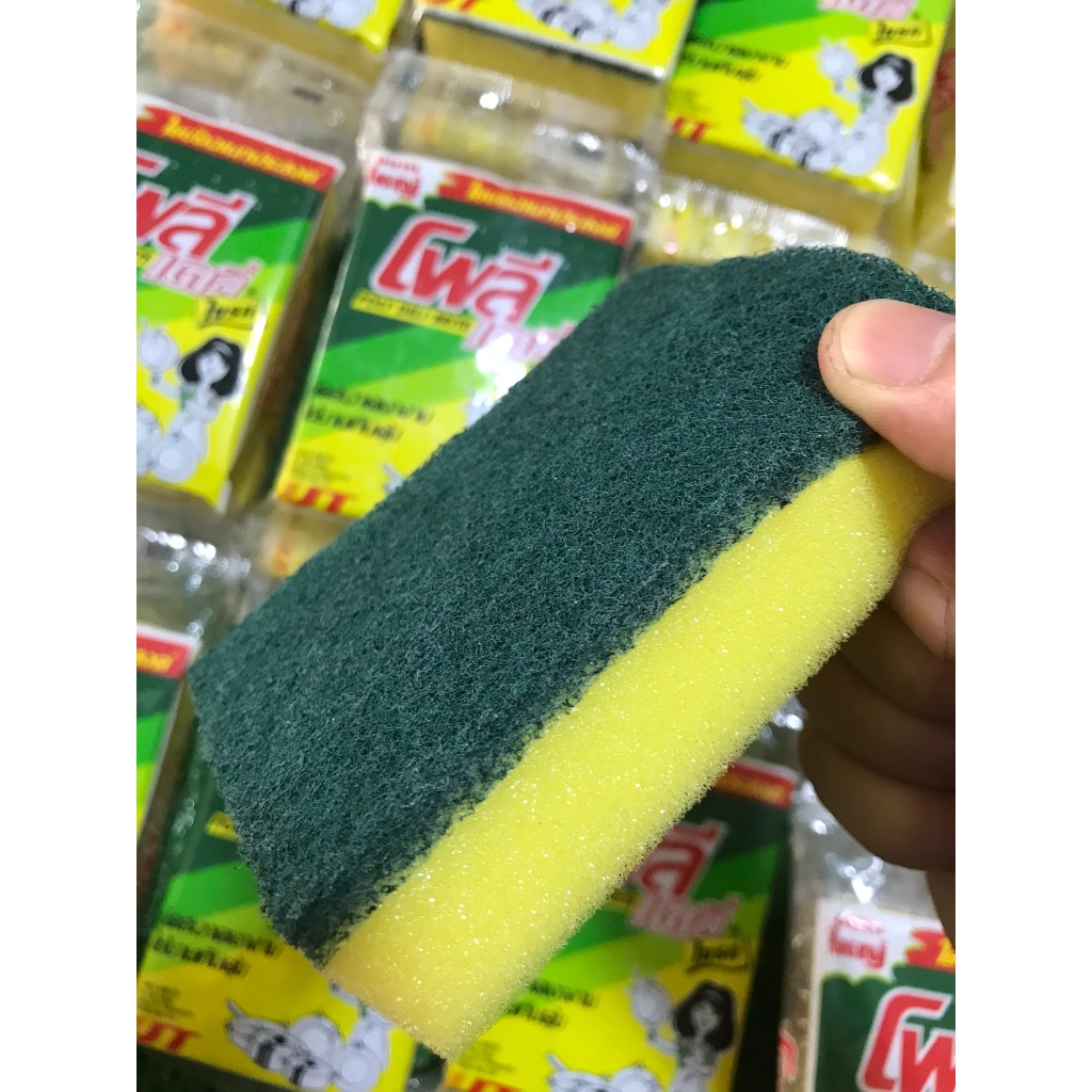 ฟองน้ำสก๊อตไบรท์ โพลี เดลี่ ไบรท์ Poly Deli Brite | Shopee Thailand